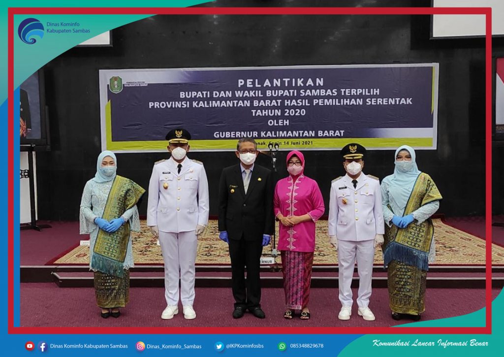 Gubernur Sutarmidji Secara Resmi Lantik Bupati & Wakil Bupati Sambas - PPID KABUPATEN SAMBAS
