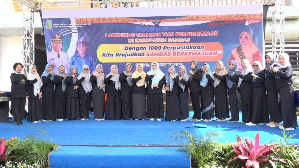 DORONG LITERASI MEMBACA, BUPATI SATONO LAUNCHING GERAKAN 1000 PERPUSTAKAAN - PPID Kabupaten Sambas