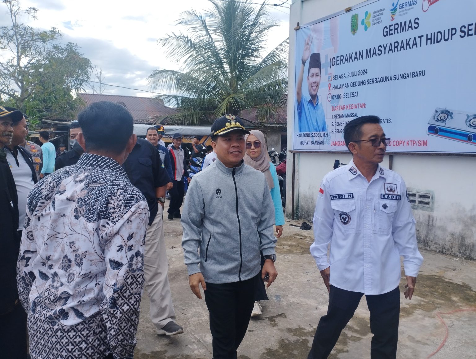 Galakkan Kesehatan Masyarakat Bupati Satono Letakkan Batu Pertama Pembangunan Puskesmas Sungai ...