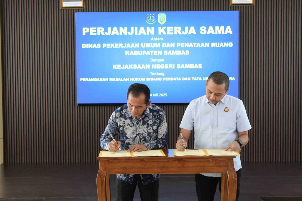 PUPR dan Perkim LH Sambas Jalin Kerja Sama Hukum dengan Kejari - PPID Kabupaten Sambas